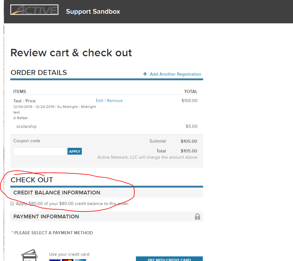 New: How to Use Credit Balance (Online account)