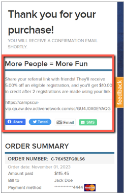 Social Referral Program