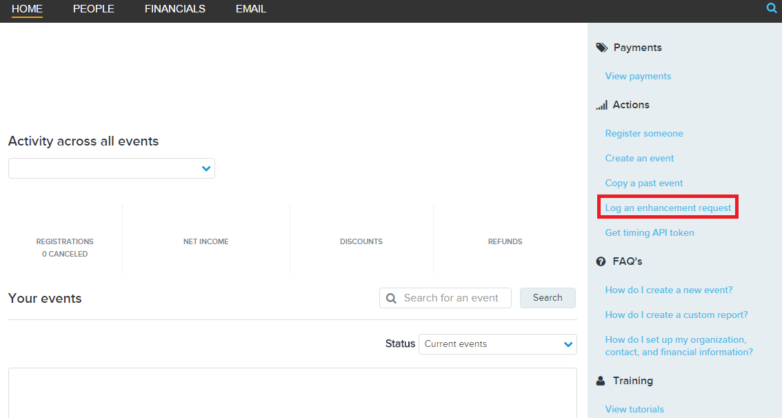 Log an Enhancement Request