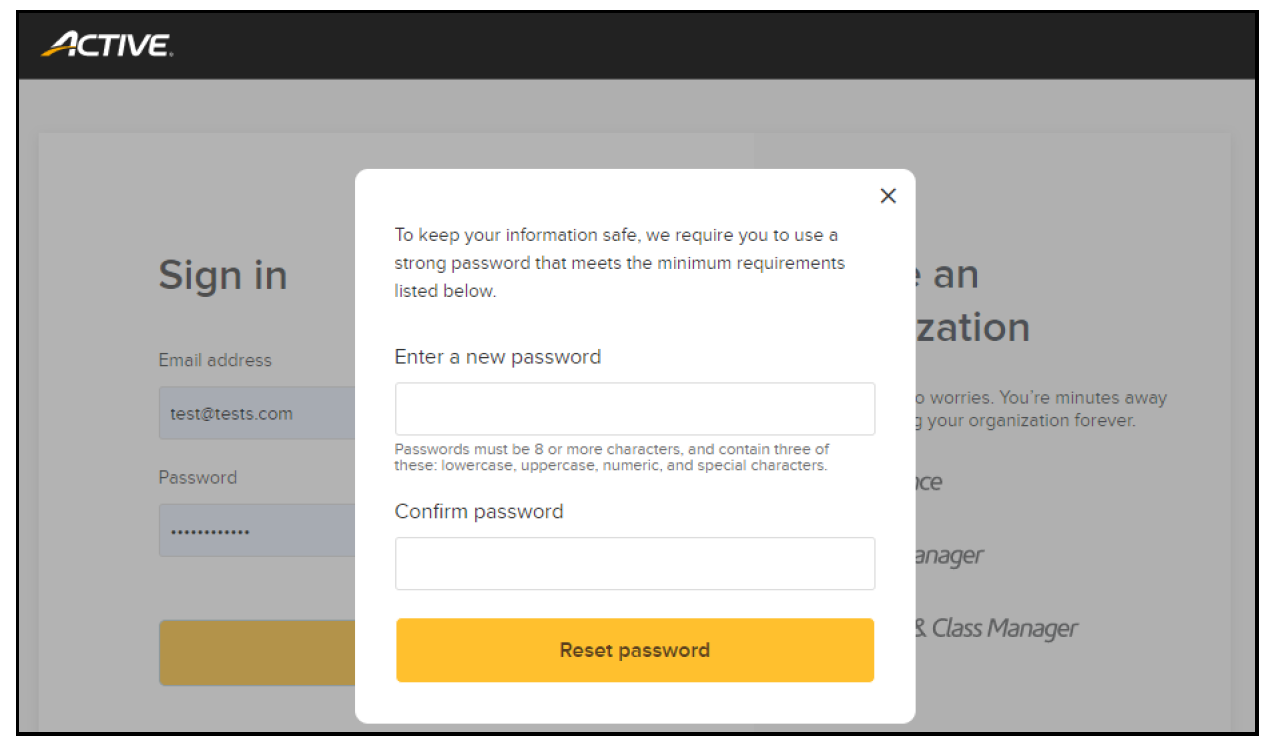Log in to ACTIVE Works with Existing ACTIVE Passport Account