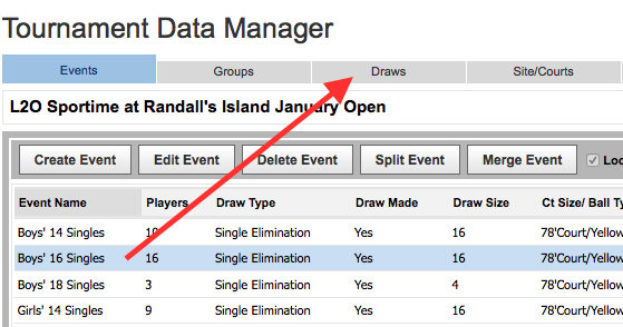 Enter Match Scores in TDM